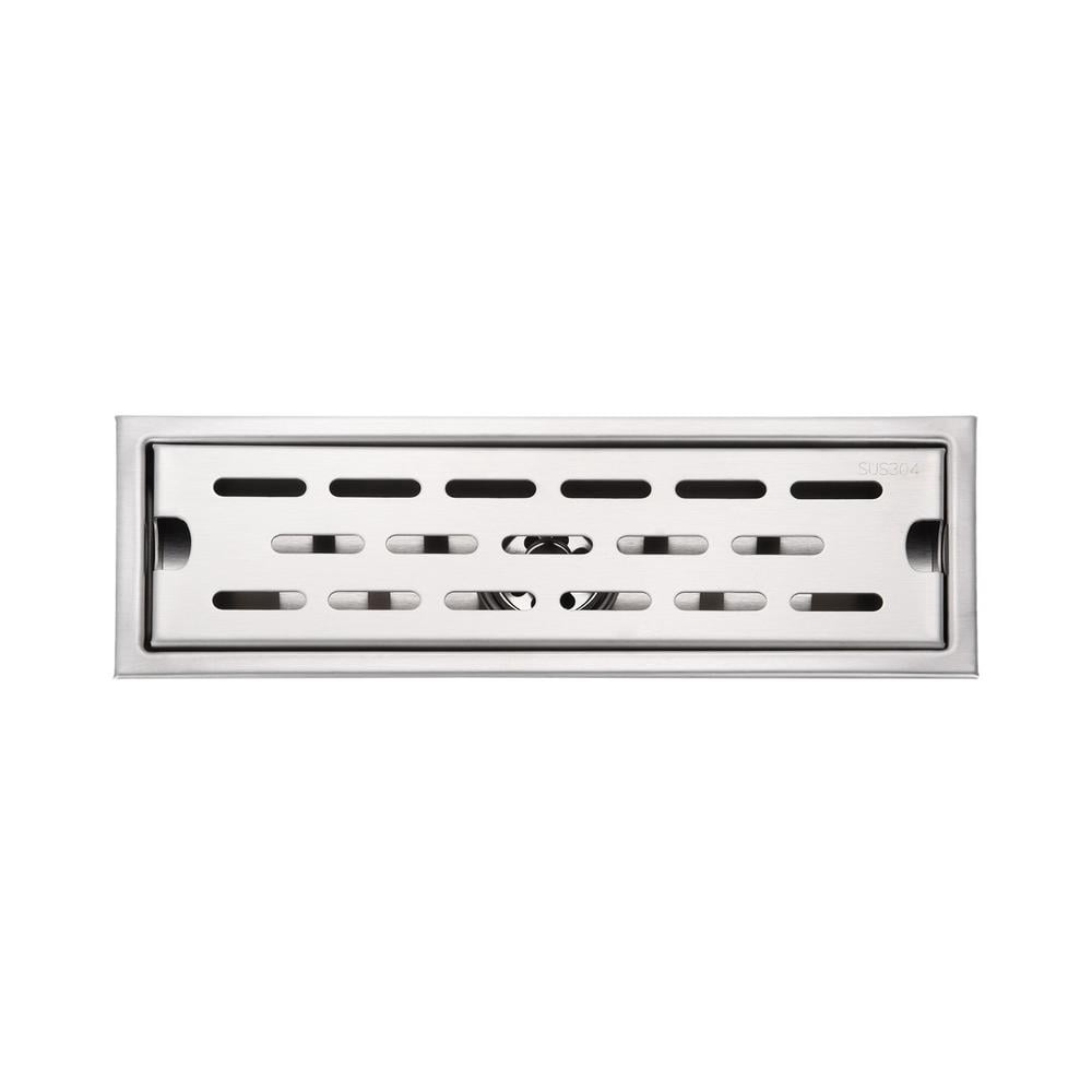 ZHON Shower Drains for Tile Floor 304 Stainless Steel Linear Drain for ...