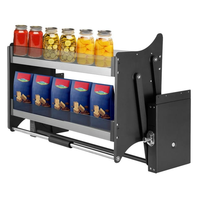 ZHON Upper Cabinet Pull Down Shelf 2 Tier Pull Down Kitchen Cabinet ...