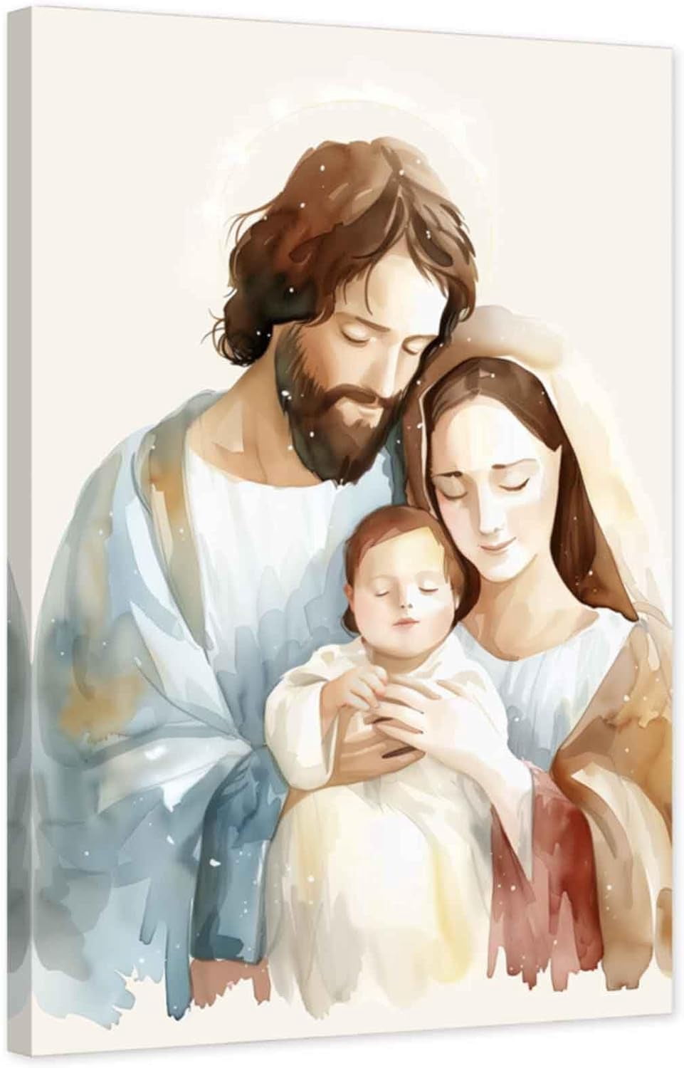 ZHONGYUTONG Holy Family Pictures Jesus and Virgin Mary Canvas Catholic ...