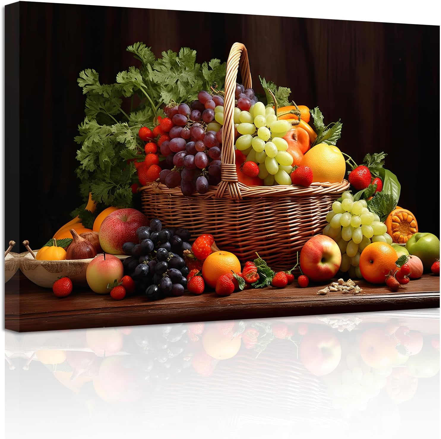 ZHONGYUTONG Kitchen Wall Art Colorful Vegetables Picture Various Fresh ...