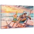 ZHONGYUTONG Turtle Wall Art for Bathroom Ocean Animal Canvas Sea Theme ...