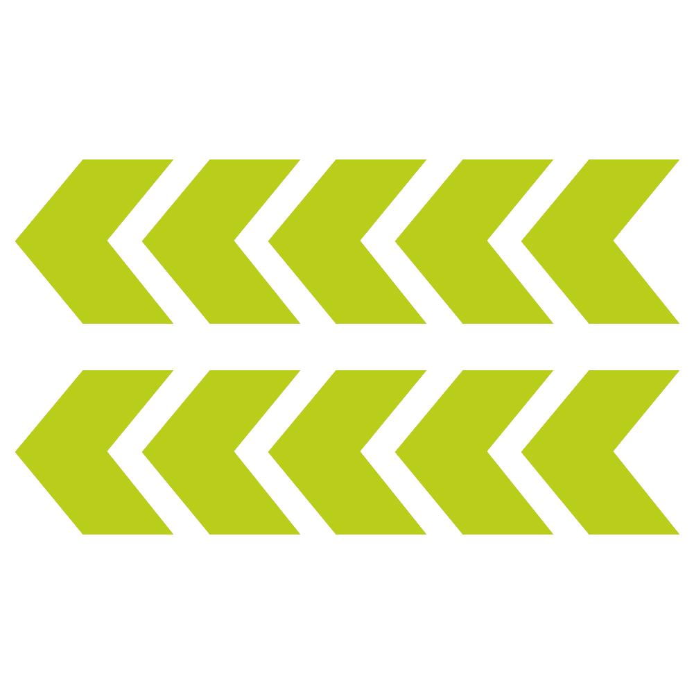 ZHOSXRC 10 PCS Car Reflective Arrow Decals,Car Night Safety Warning ...