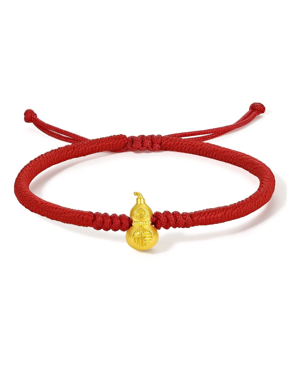 ZHOU LIU FU 24K Gold Bracelets for Women Real Gold Jewelry Adjustable ...