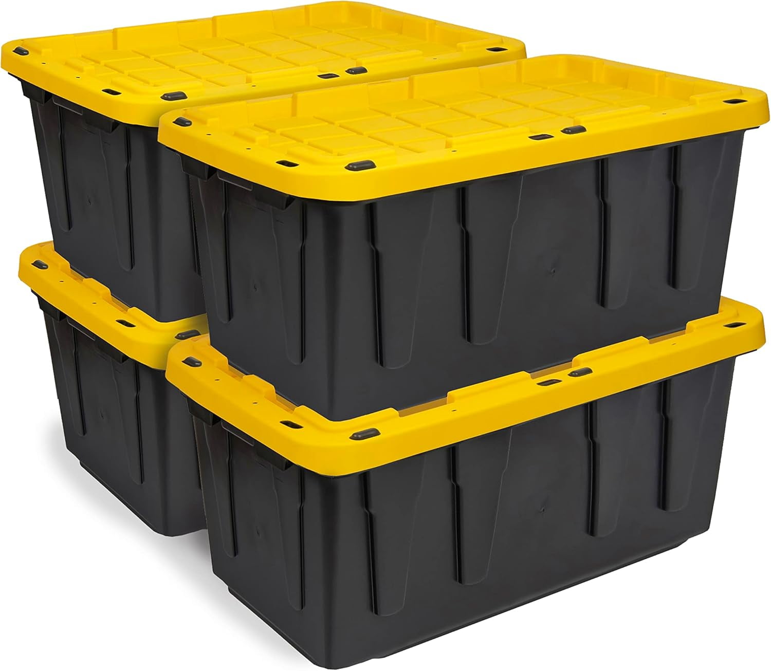 ZHOUB 17-Gallon Heavy Duty Tough Storage Container & Snap-Tight Lid ...