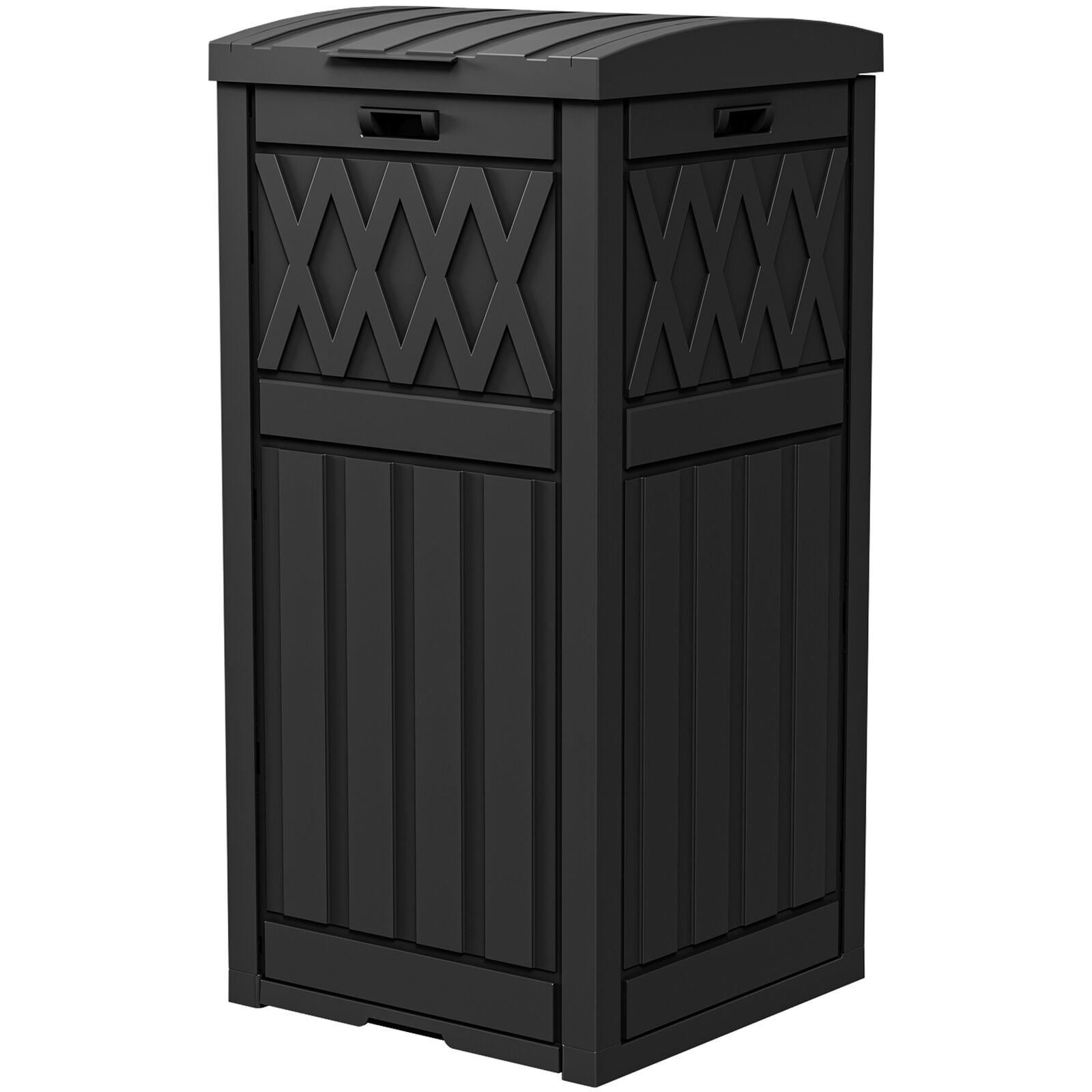 ZHOUB 33 Gallon Waterproof Outdoor Trash Can: Keep Your Space Tidy with ...