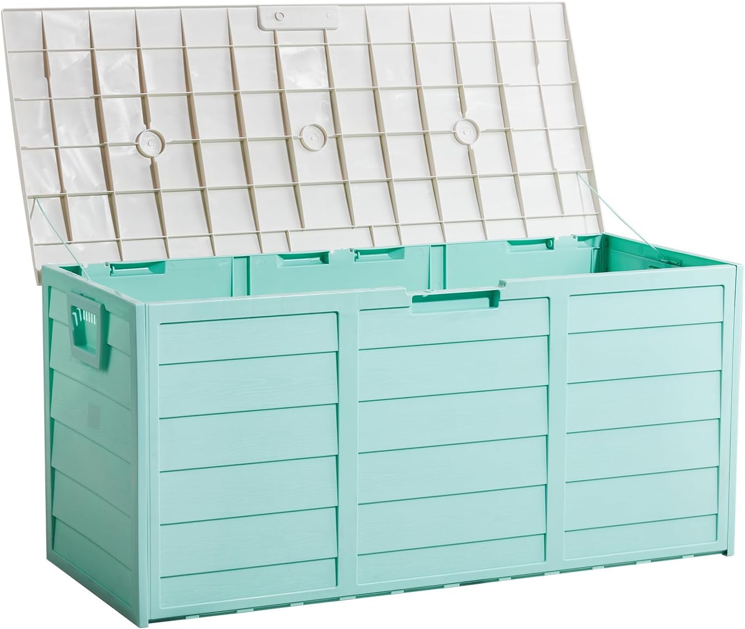 ZHOUB 75 Gallon Outdoor Storage Box, Lockable Plastic Storage ...