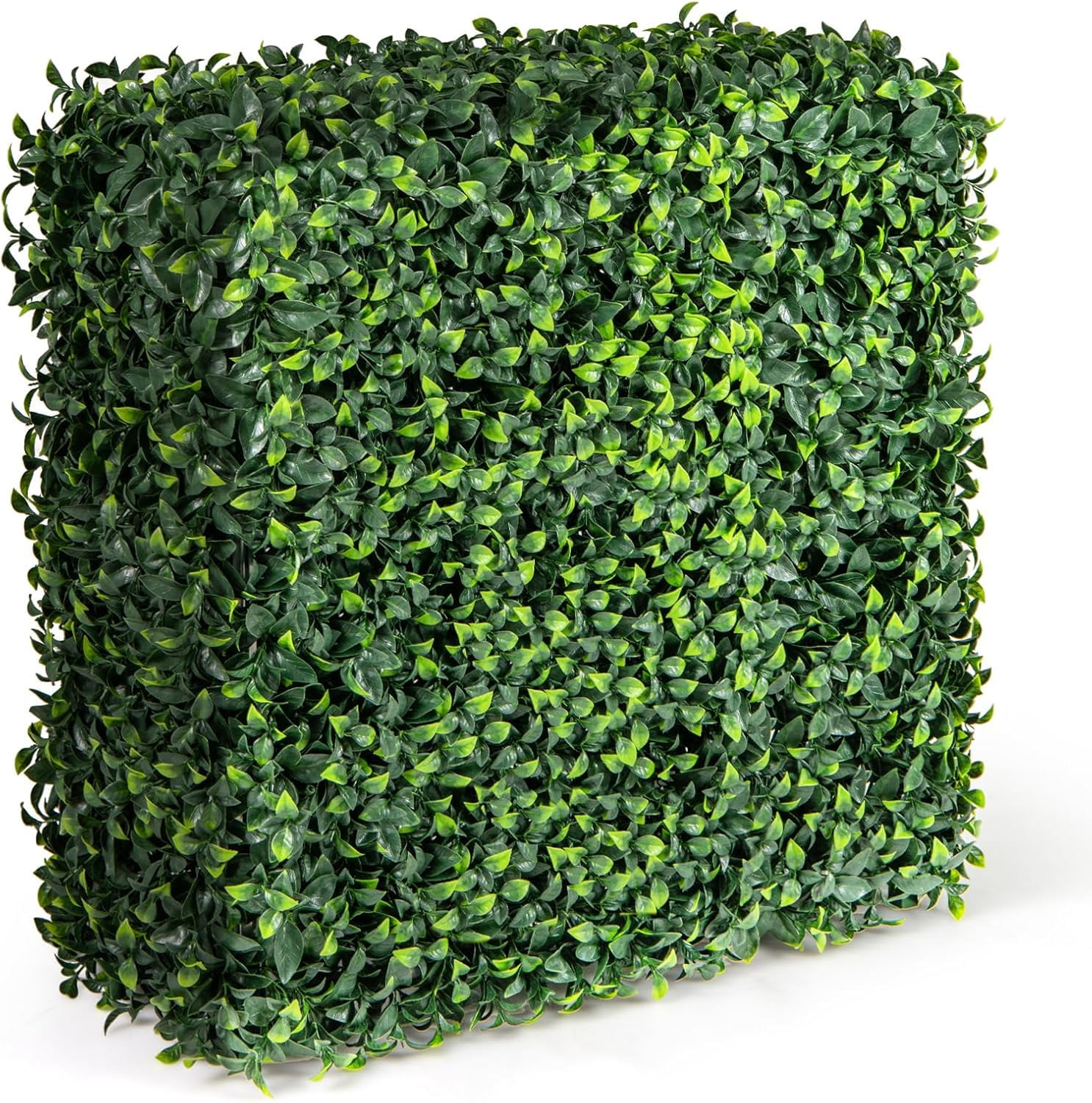 ZHOUB Artificial Boxwood Hedge Wall, Faux Grass Wall with PE Leaves and ...