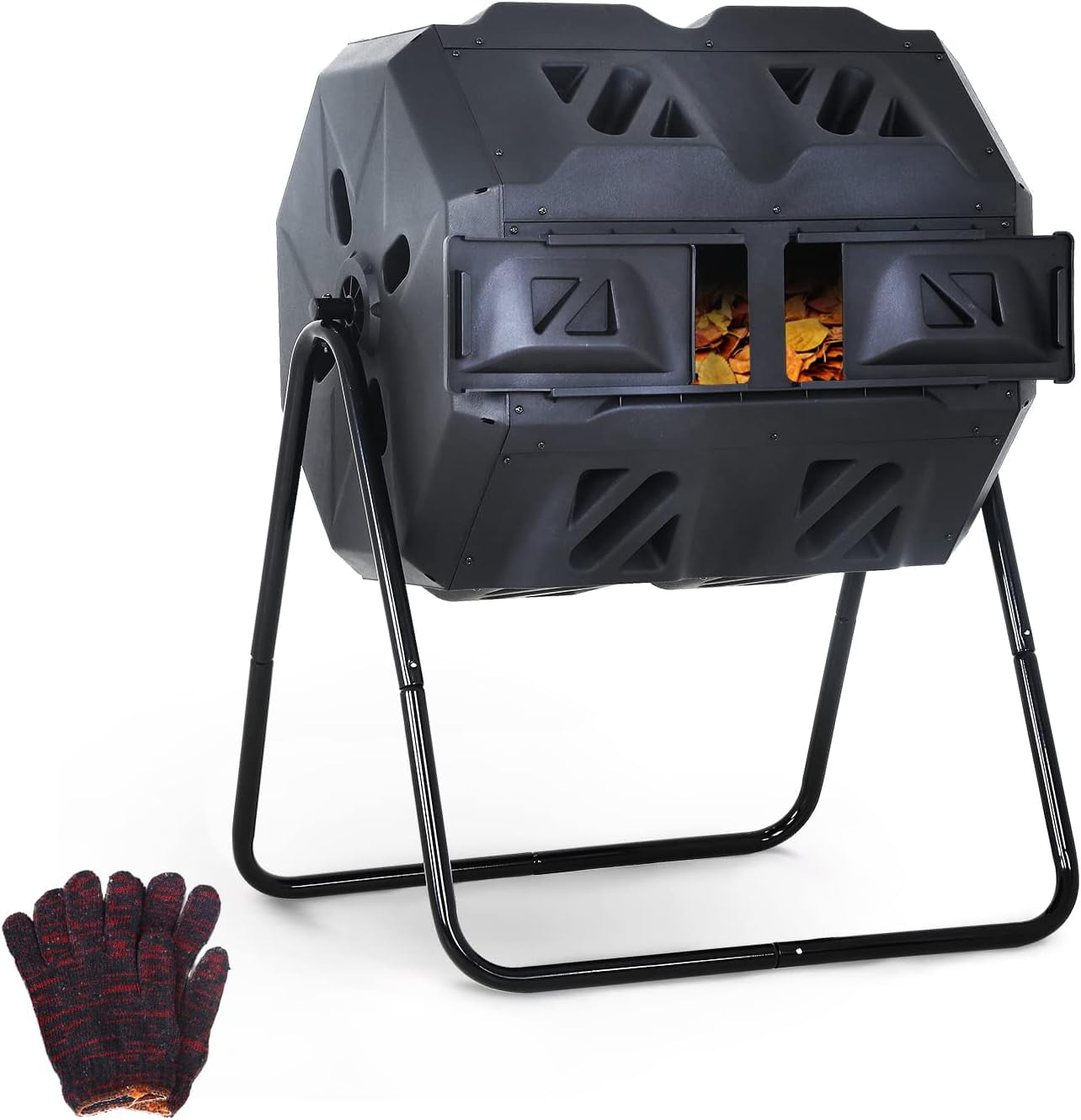 ZHOUB Compost Bin,Outdoor Compost Tumbler 42 Gallon Composter BPA Free ...