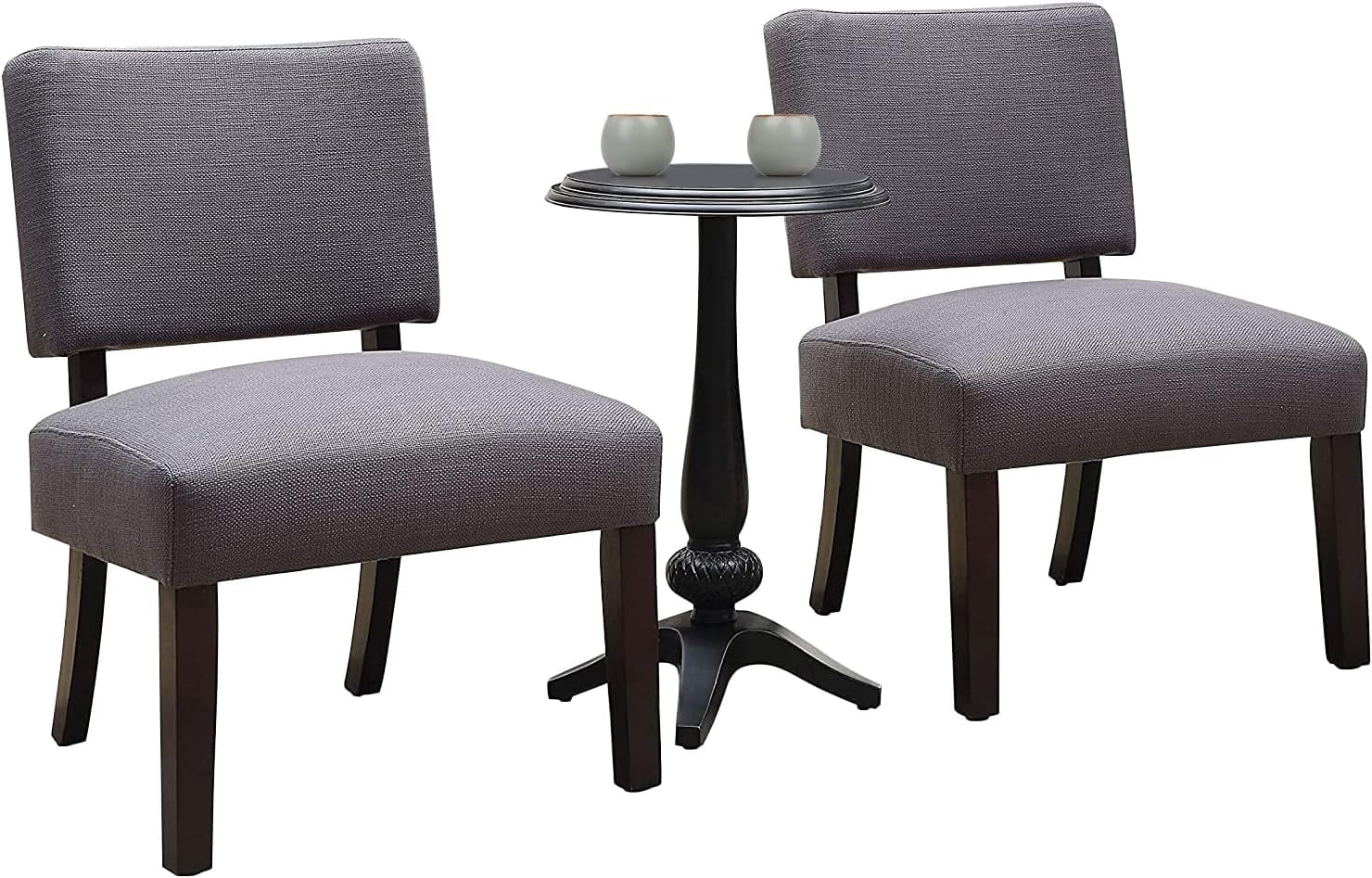 ZHOUB Furniture Sets 3 Piece Fabric Accent Chair with Side Table ...