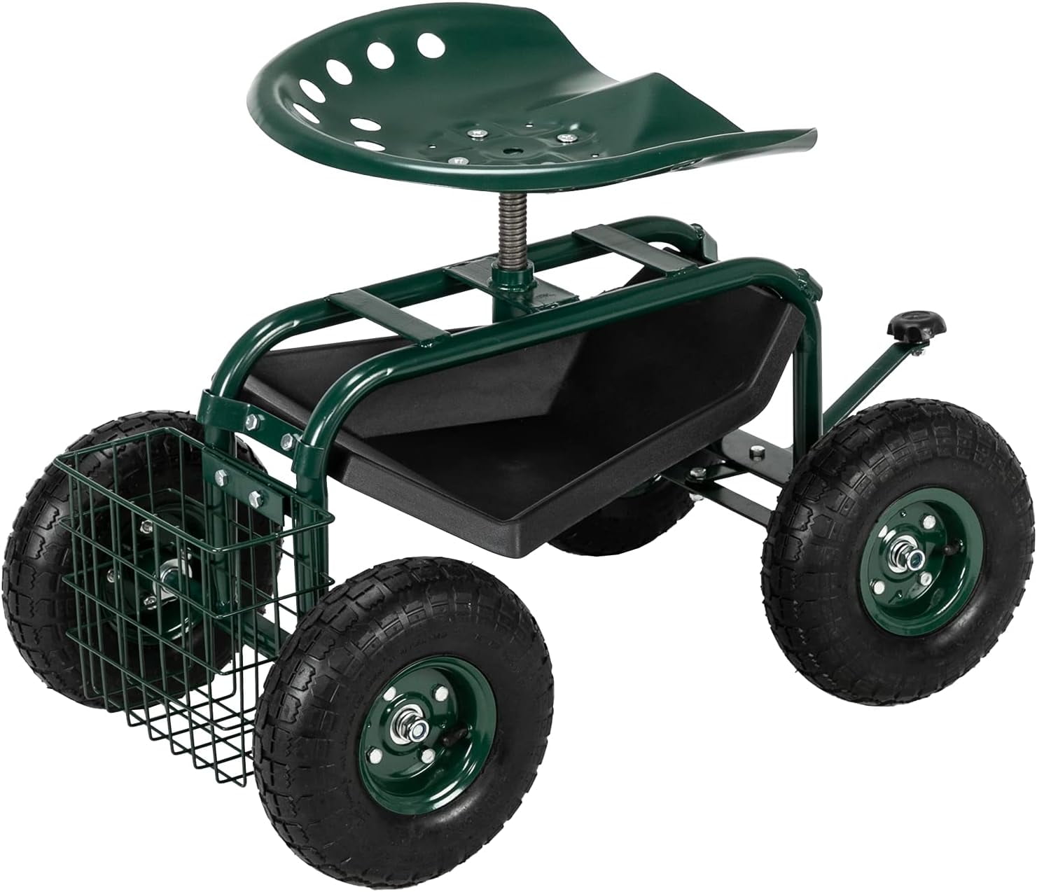ZHOUB Garden Cart Gardening Workseat w/Wheels, Rolling Work Seat with ...
