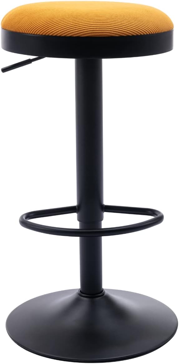 ZHOUB Modern Swivel Bar Stools Set of 2 Adjustable Counter Height ...