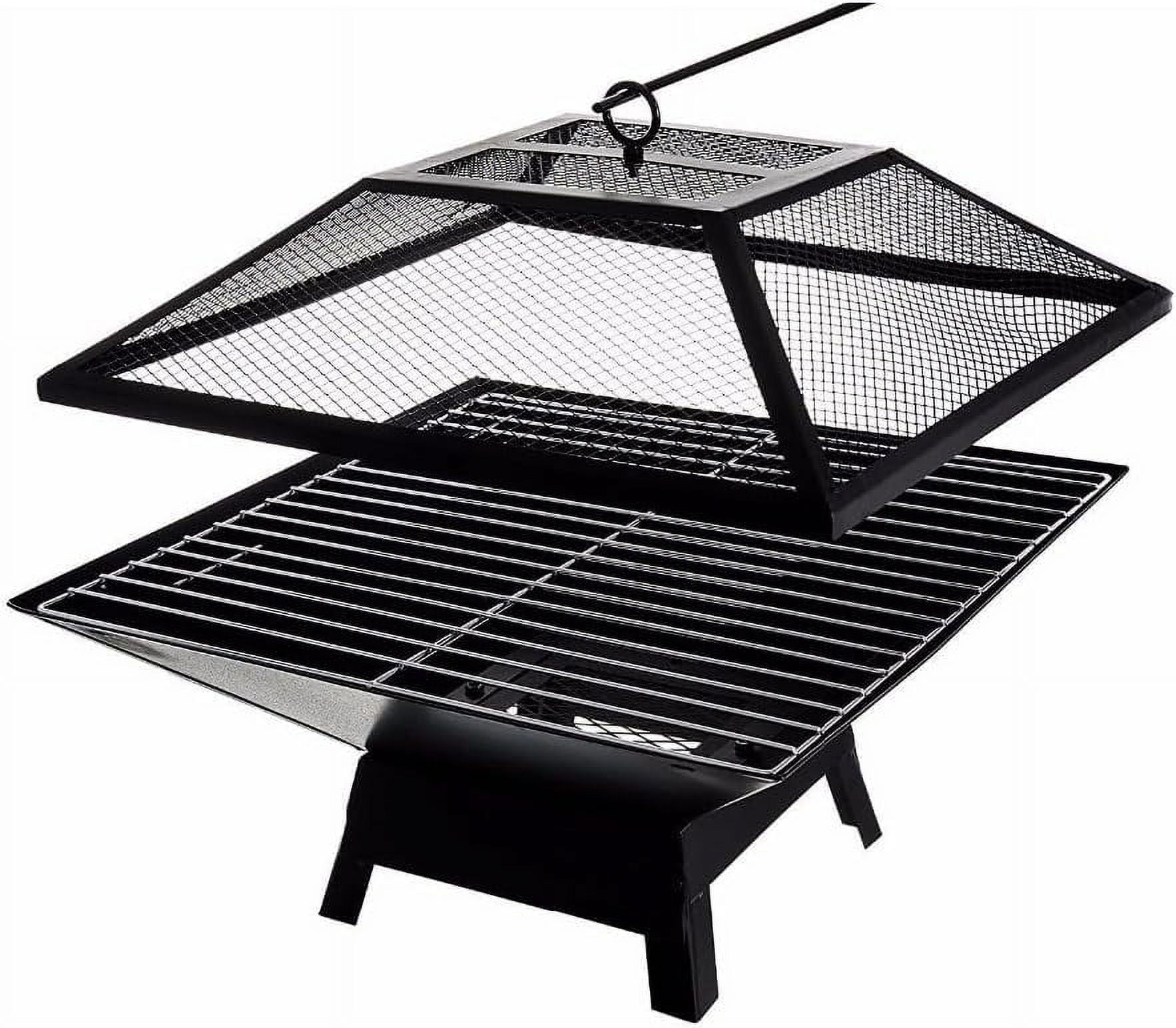 ZHOUB Outdoor Charcoal Grill Stove: Heavy - Duty Tabletop BBQ Grill for ...