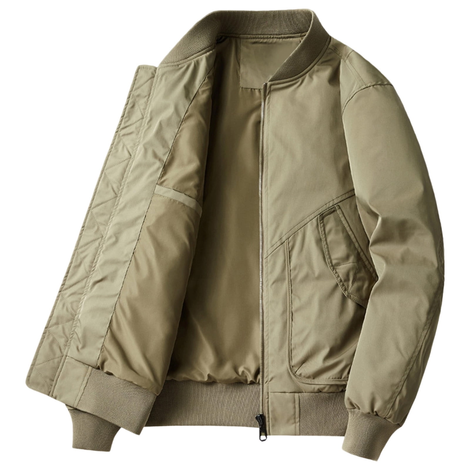 ZHOUCHANKIDS Men Bomber Jacket - Lightweight Ripstop Wind Resistant Zip ...