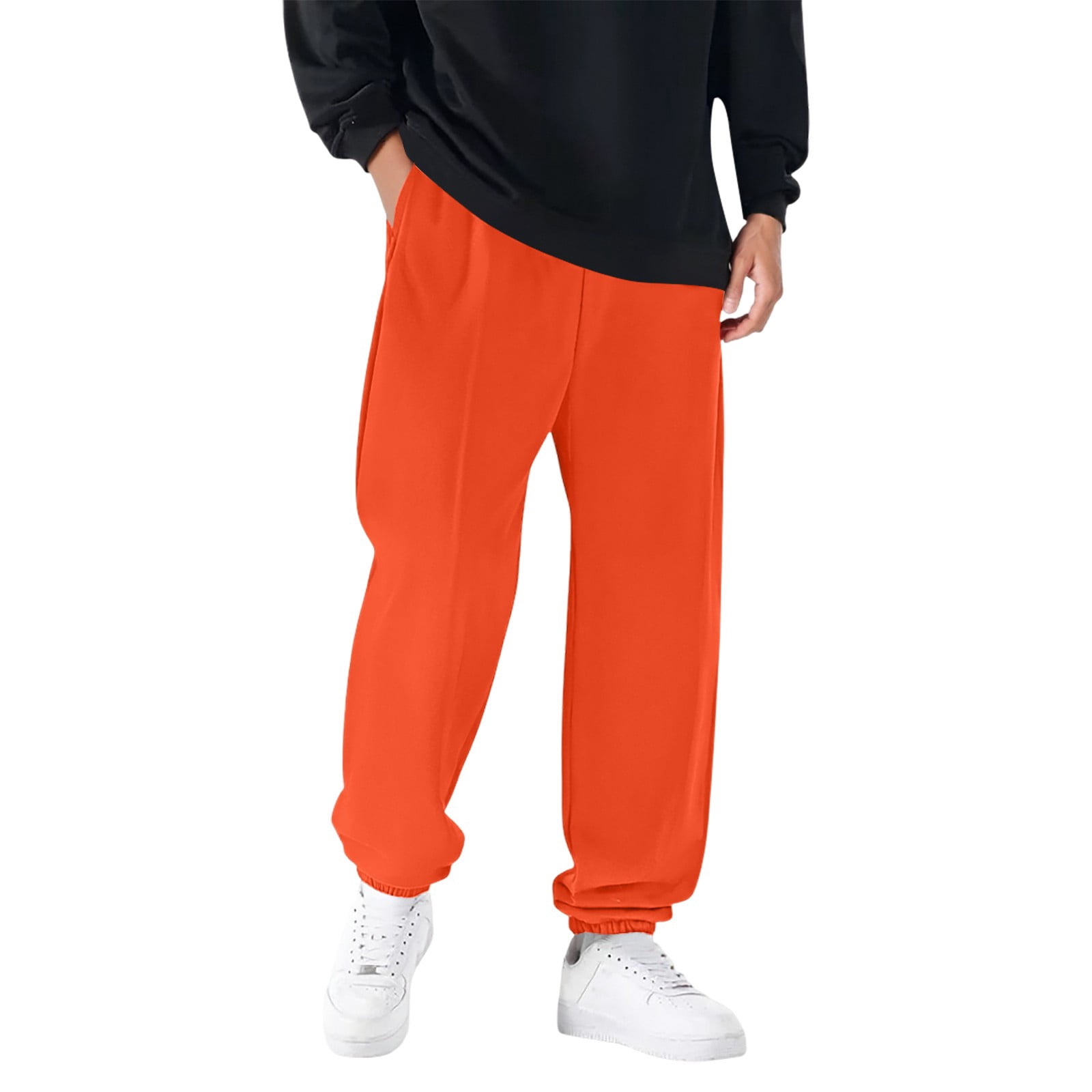 ZHOUCHANKIDS Men's Casual Pants Elastic Joggers Comfortable Pants Soft ...