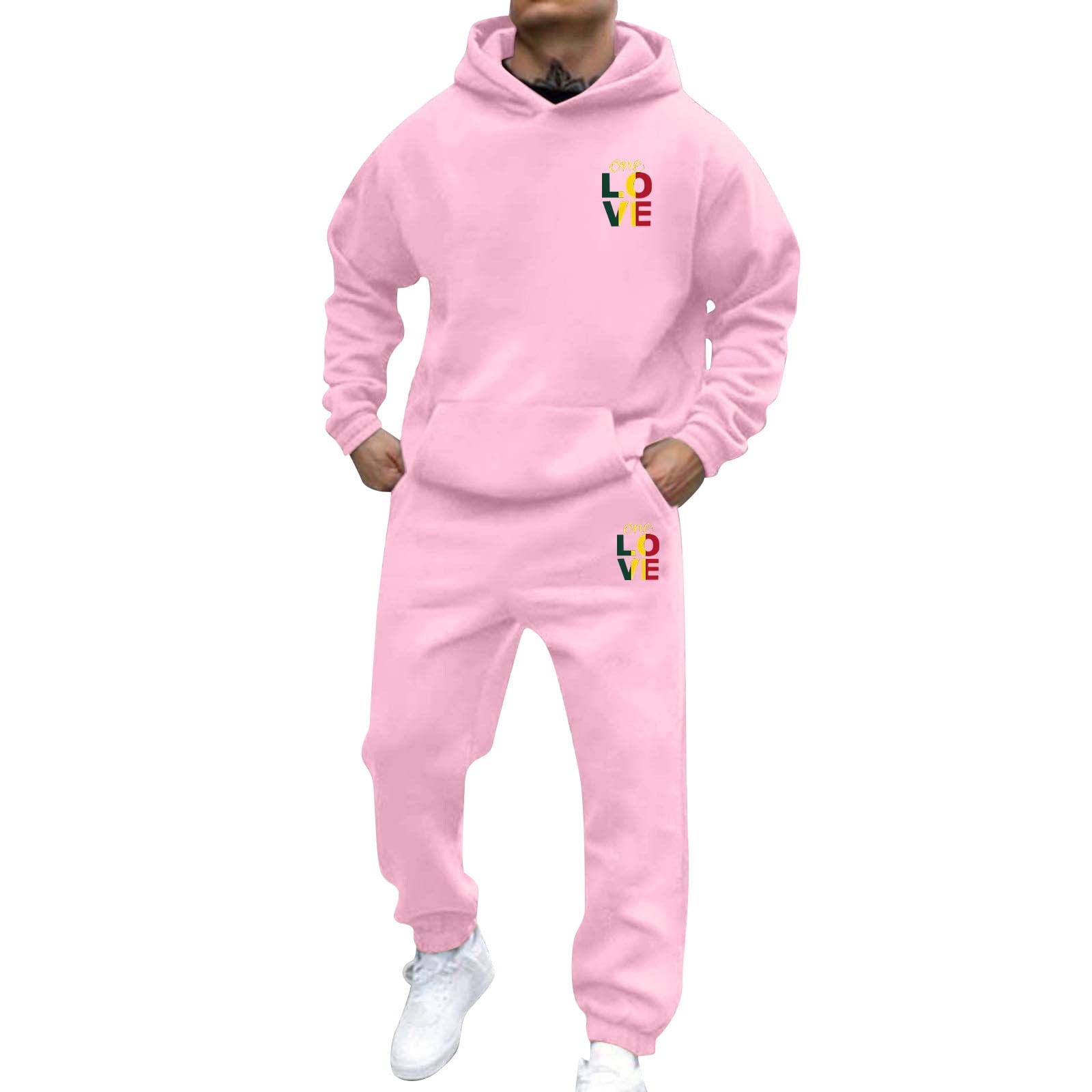 ZHOUCHANKIDS Men's Valentine's Day Graphic Matching Hoodie and ...