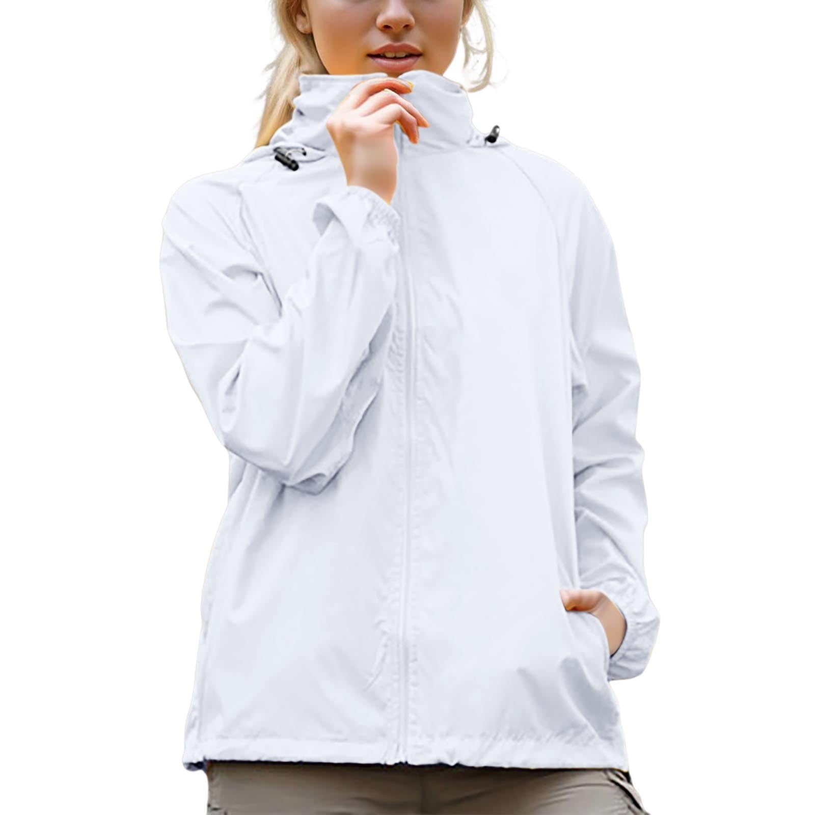 ZHOUCHANKIDS Rain Jacket Women Lightweight Waterproof Windbreaker ...