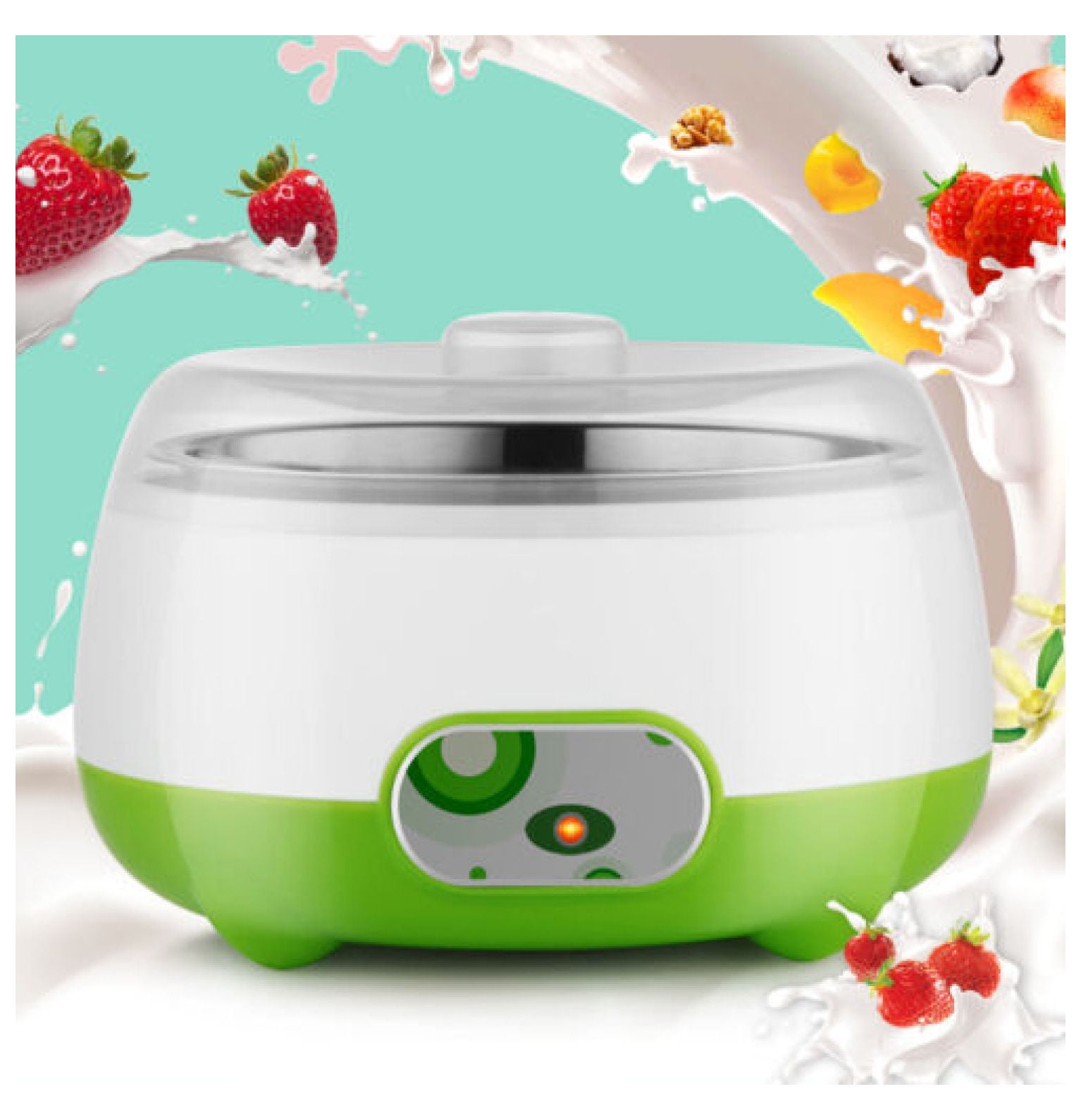 ZHOUJIA 1L Yogurt Maker Machine Auto Constant Temperature w/Stainless ...