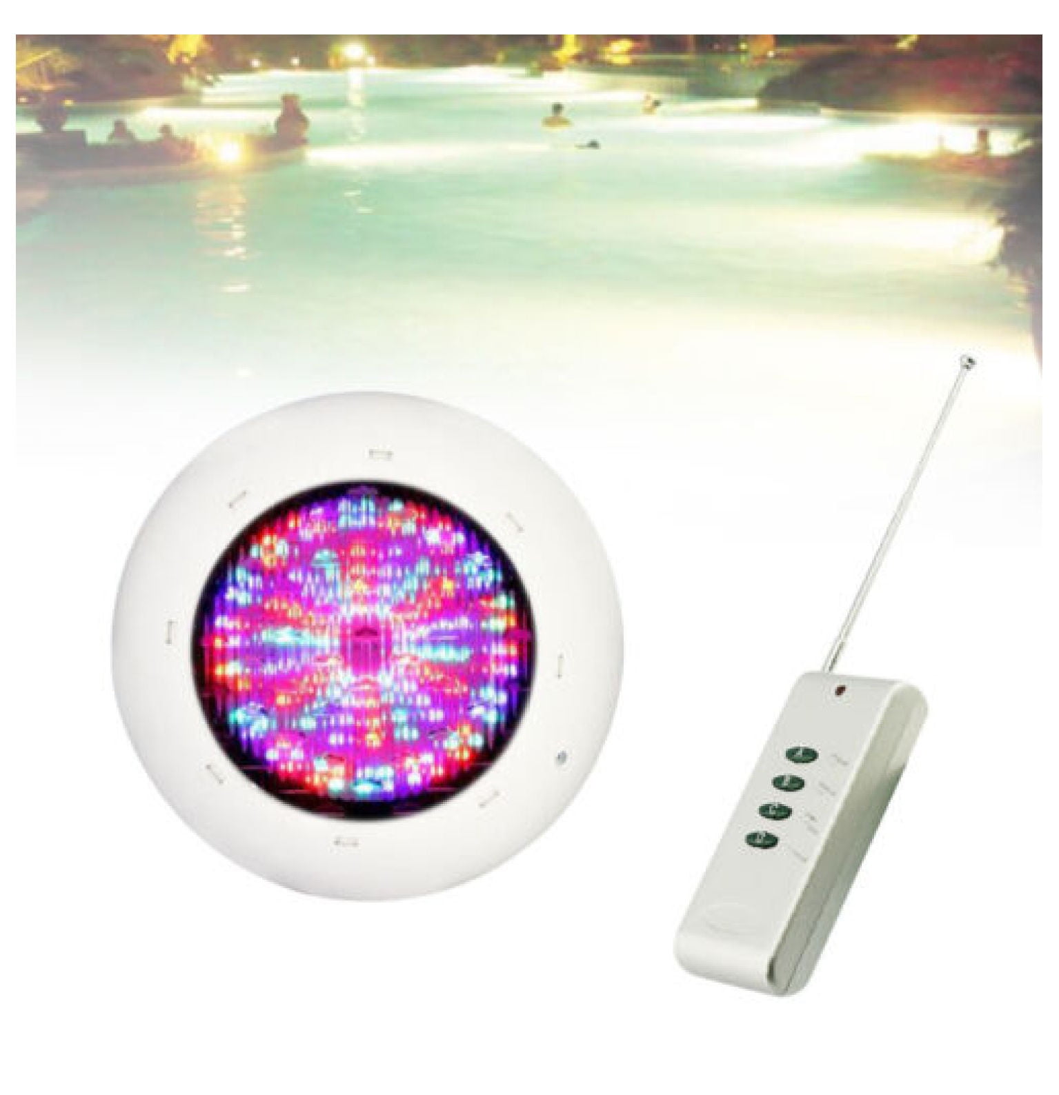 ZHOUJIA 360 LEDs 36W RGB Underwater Swimming Pool Light Spa Lamp IP68 w ...