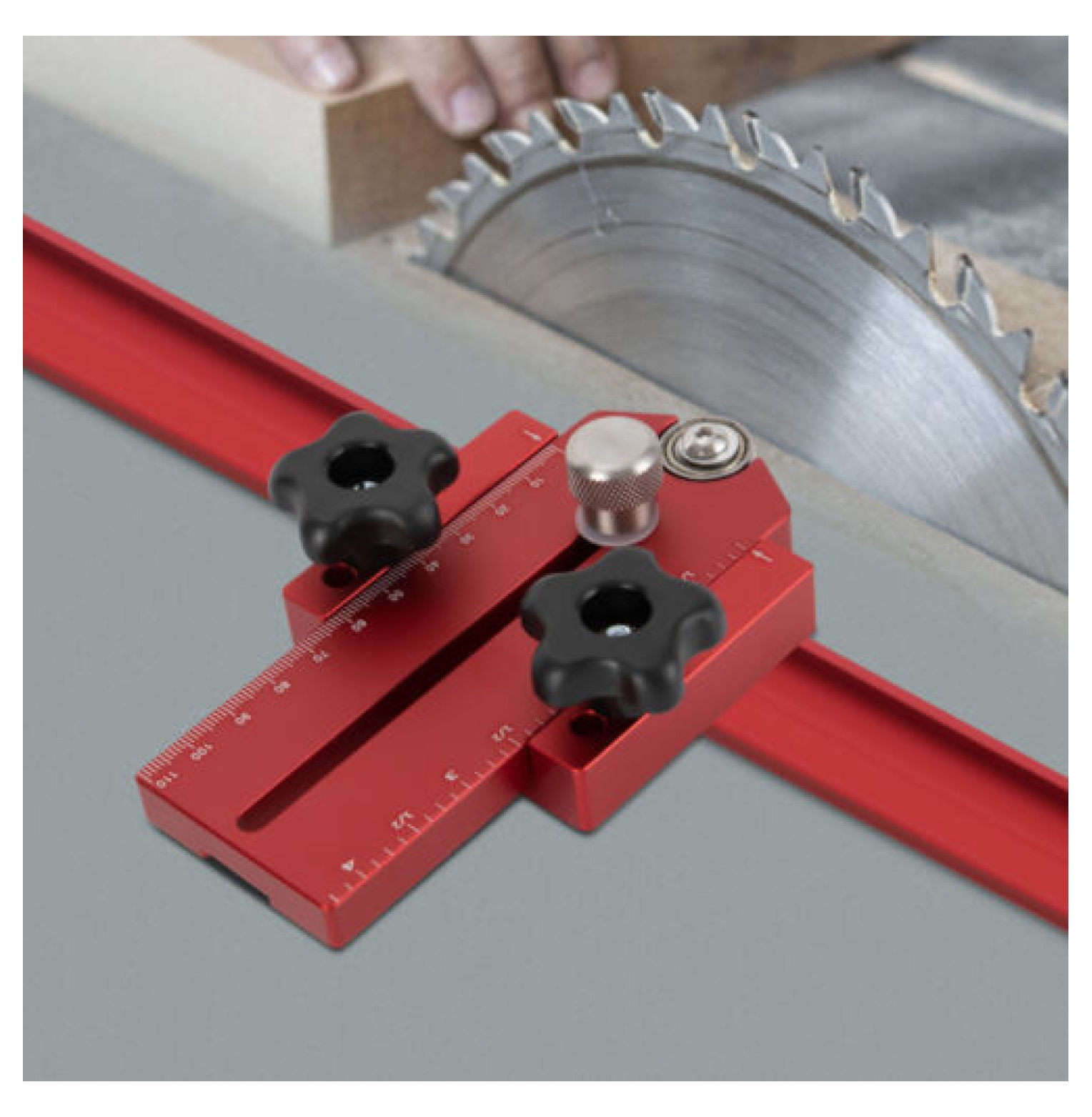 ZHOUJIA Extended Thin Rip Jig Table Saw Jig for Repeat Narrow Strip ...