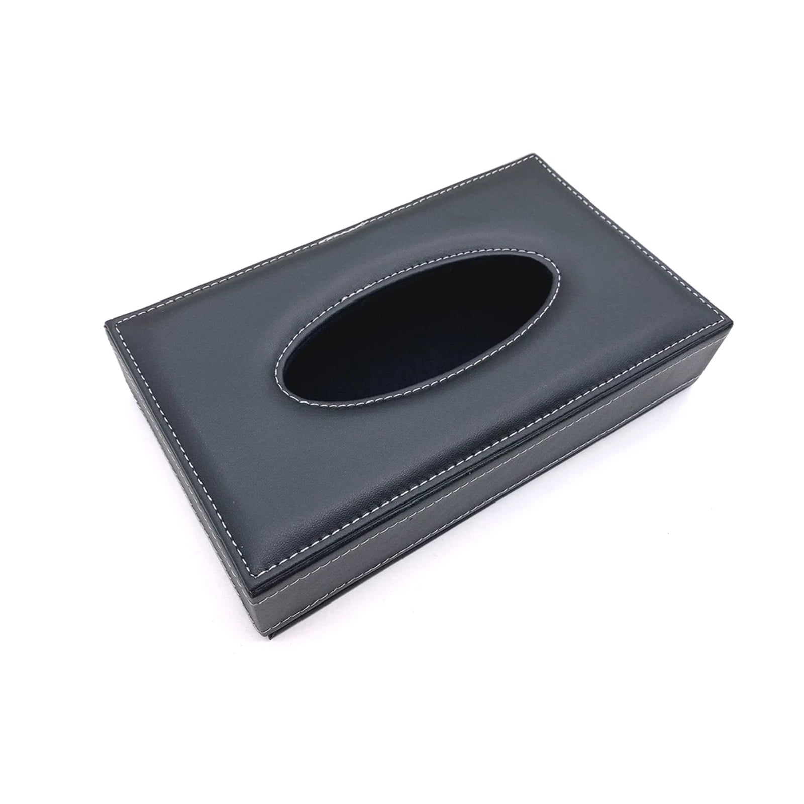 ZHOULG Car Tissue Box PU Leather Car Tissue Box Napkin Holder Storage ...