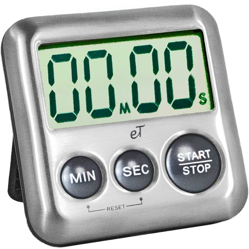 ZHOULG Elegant Digital Kitchen Timer Stainless Steel - Silver - Strong ...