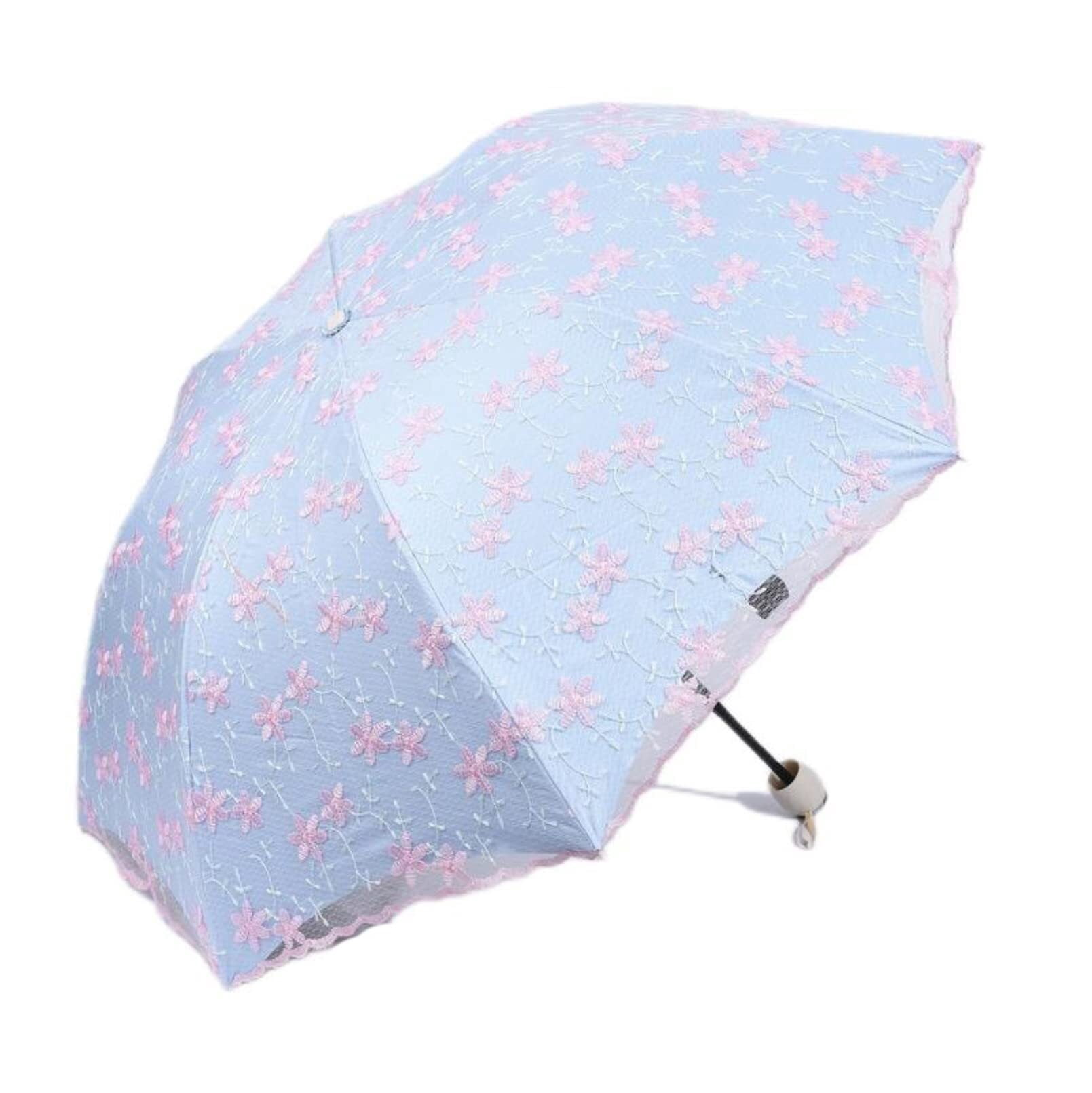 ZHOULG Travel Sun Parasol Brolly Anti-uv Sunshade Vintage Umbrella ...