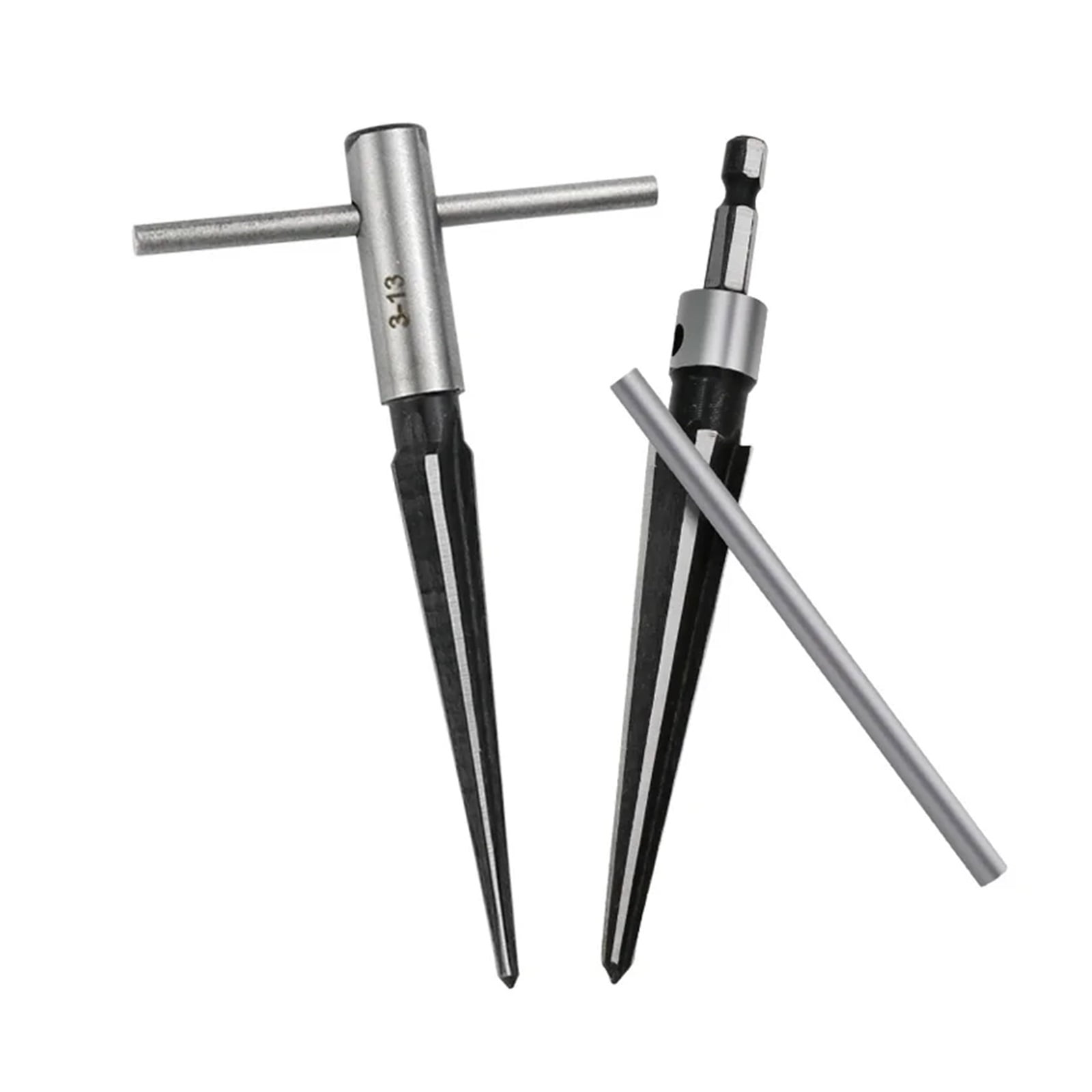 ZHOULONGG Bridge Pin Hole Hand Held Reamer T Handle Tapered 6 Flute ...