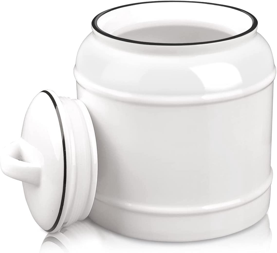ZHQ 10cup/85oz Large Ceramics Jar with Lid, Big Food Storge Canister ...