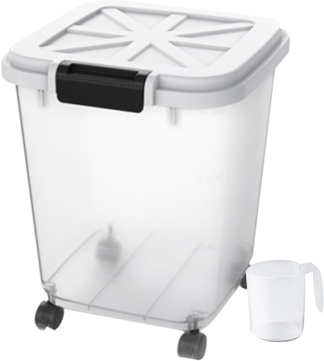 ZHQ 40 LB Rice Storage Container with Measuring Cup, BPA free, For Rice ...