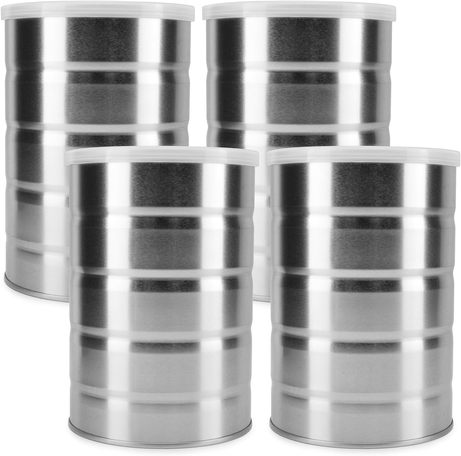 ZHQ Cornucopia Empty Coffee Cans (4-Pack); Metal Cans for Kitchen ...