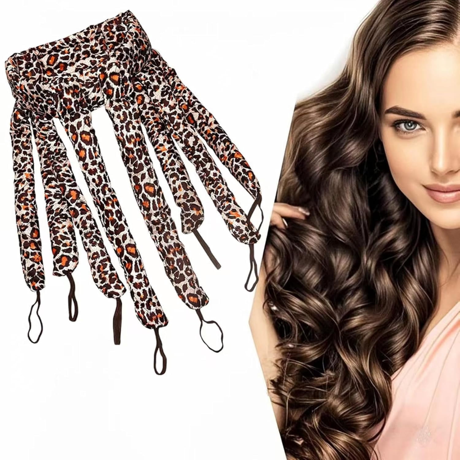 ZHQ Heatless Hair Curler for Long Hair Eight Rolls Adjustable No Heat ...