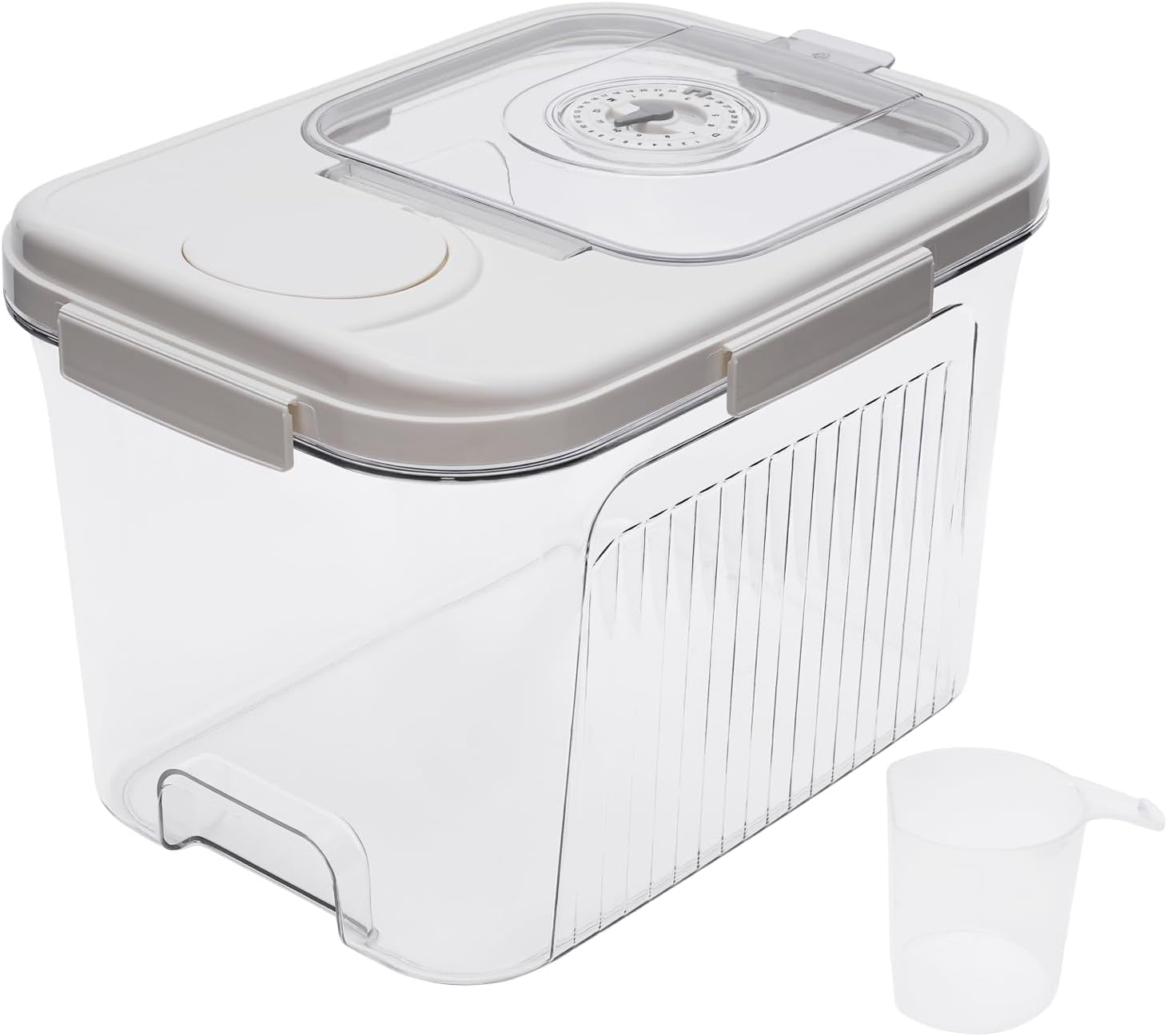 ZHQ Kitchen Large Food Containers 22.05lbs Rice Cereal Containers ...