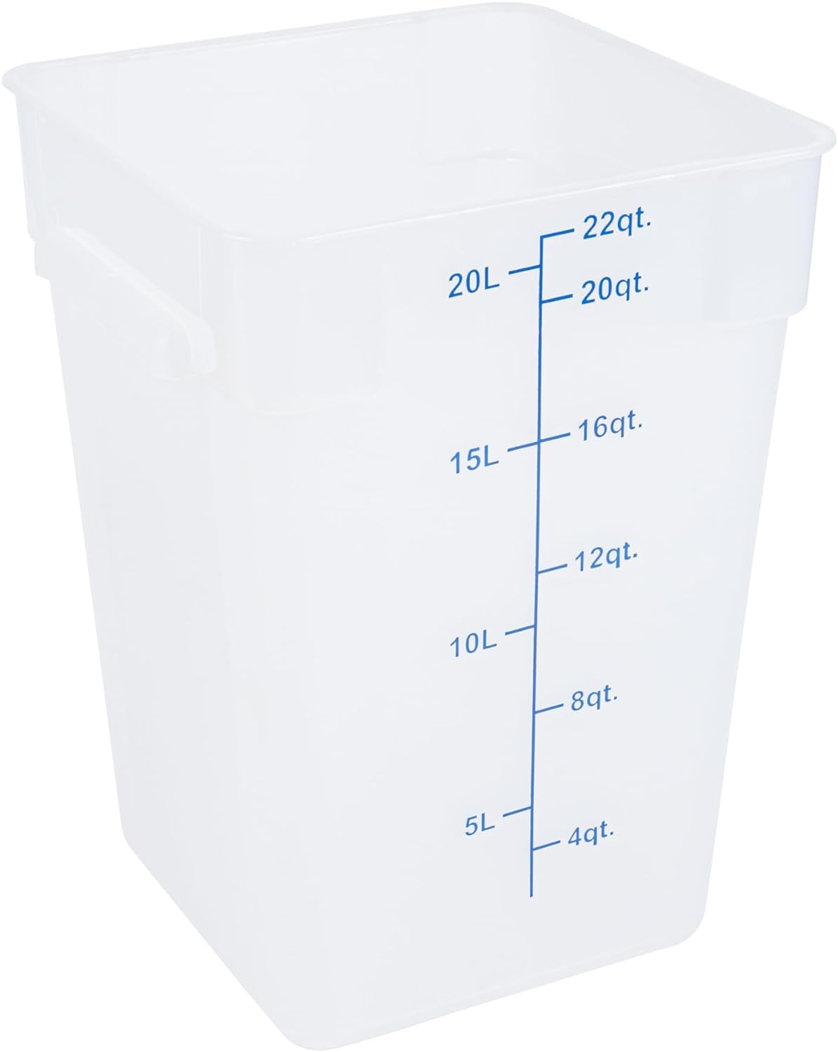 ZHQ - Met Lux 22 Quart Food Storage Container, 1 Translucent Storage ...