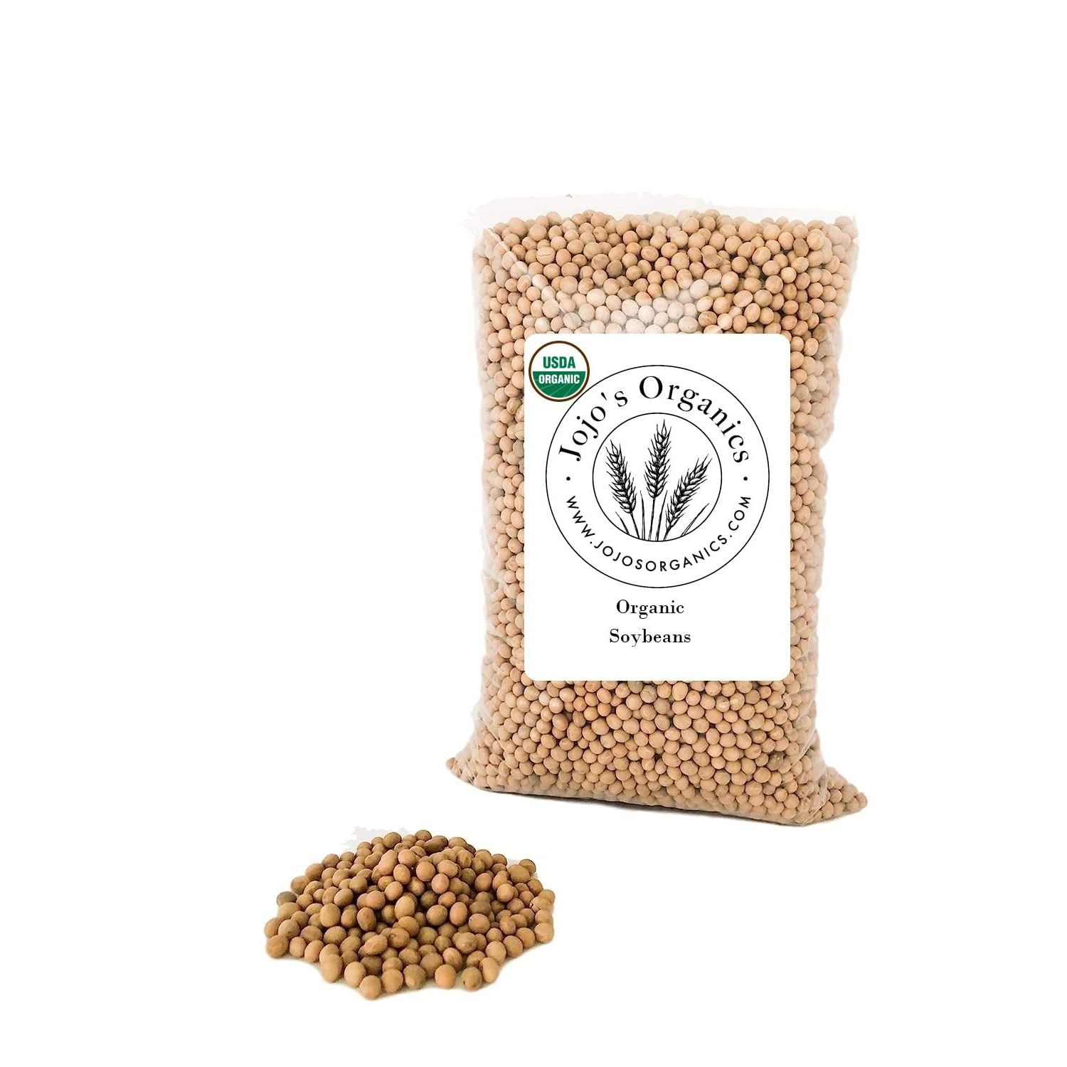 ZHSF Certified Organic Non-GMO Soybeans 5 lbs | Whole Soy Beans Bulk ...