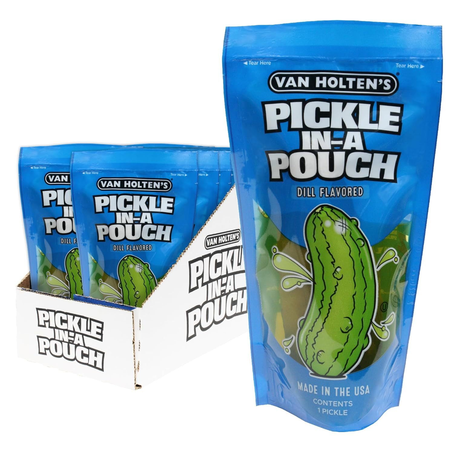 ZHSF - Jumbo Dill Pickle-In-A-Pouch - 12 Pack - Walmart.com