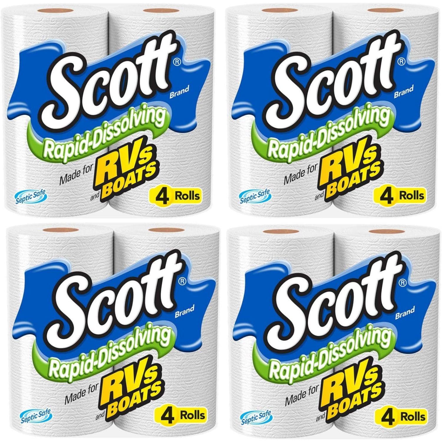 ZHSF Rapid Dissolve Bath Tissue Made for RVs and Boats (16 Rolls ...