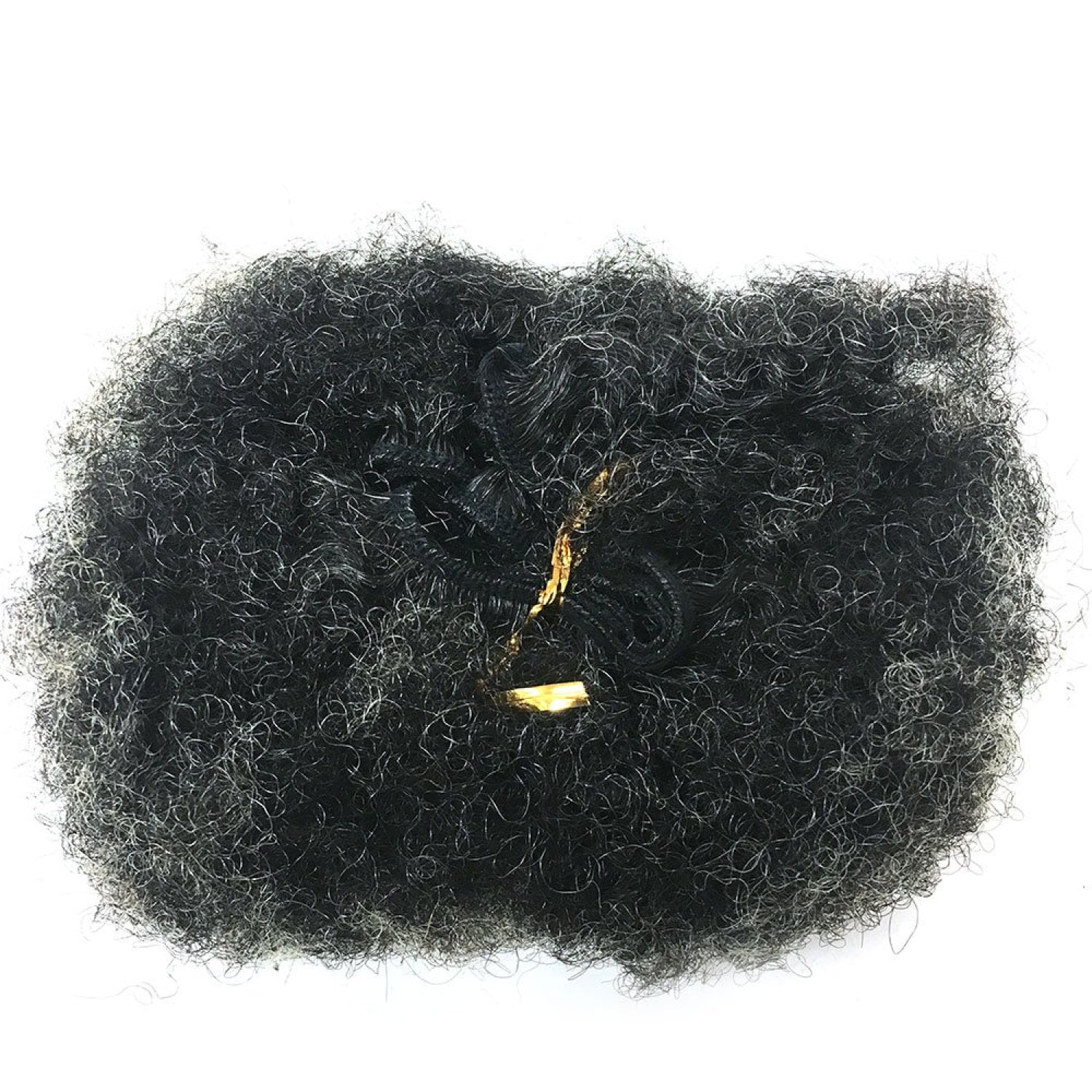 ZHSF Tight Afro Kinky Wefted Human Hair 6", Wefted Afro Kinky (284-15% ...