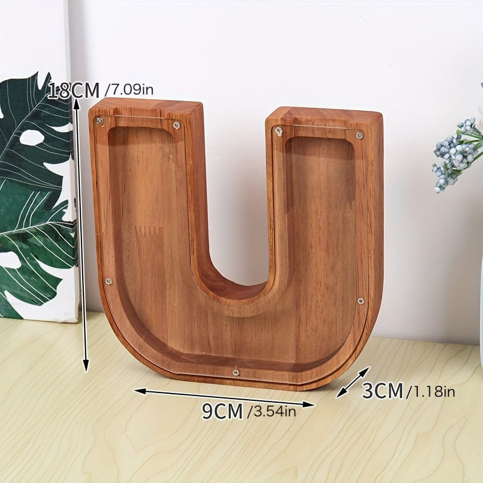 ZHSHANTCHDQ Personalized Charred Wood Color A to Z Wooden Letter ...