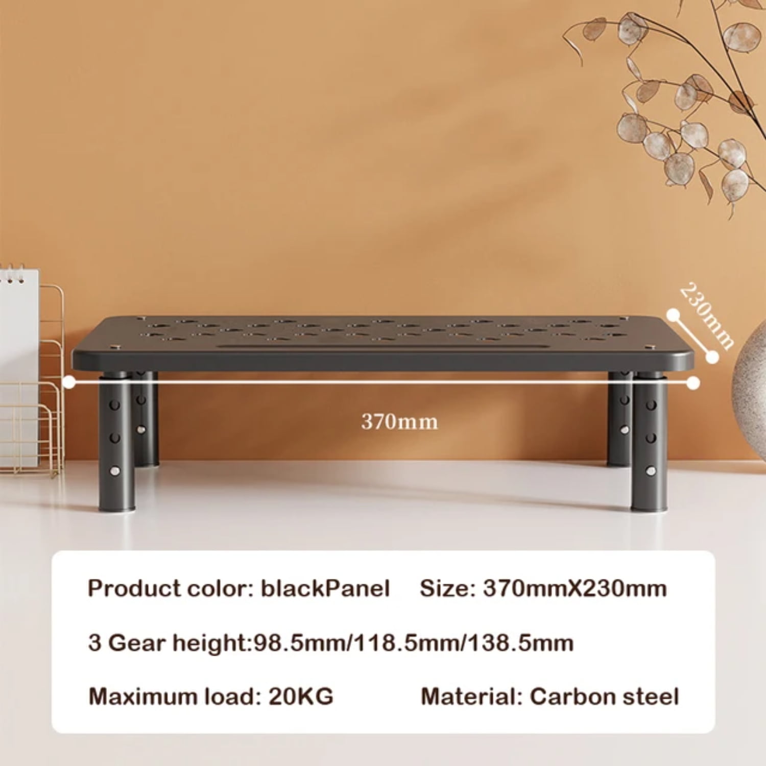 ZHUAISM Elevated Computer Monitor Base with Adjustable Lifting Creative ...
