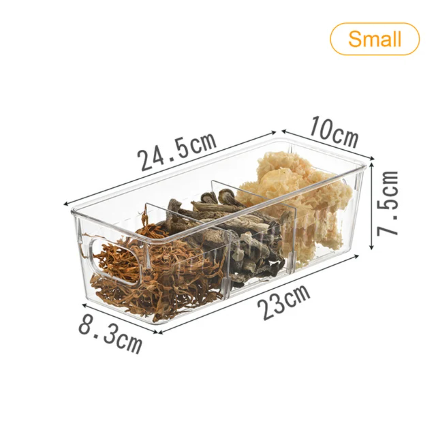 ZHUAISM Plastic Refrigerator Food Box Organizer with Divider for Fruits ...