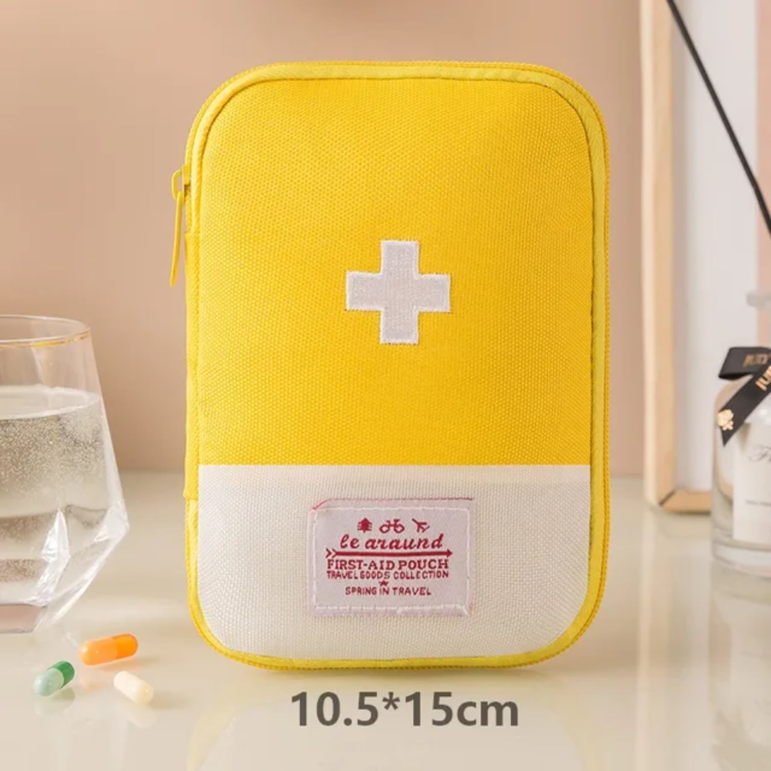 ZHUAISM Travel Cute Portable Medicine Organizer Kits for Home and ...