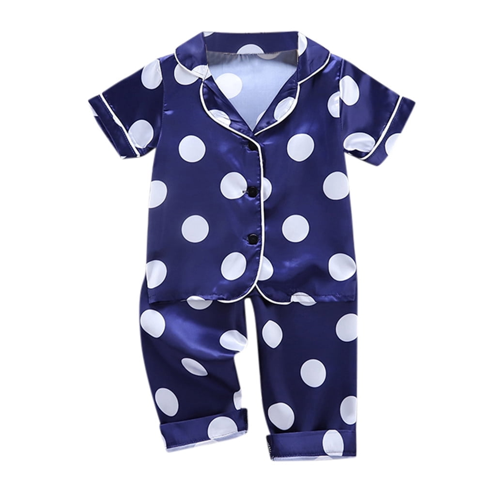 ZHUASHUM Babys Boys Girl Pajamas Short Outfits Tops+Pants Sleepwear ...