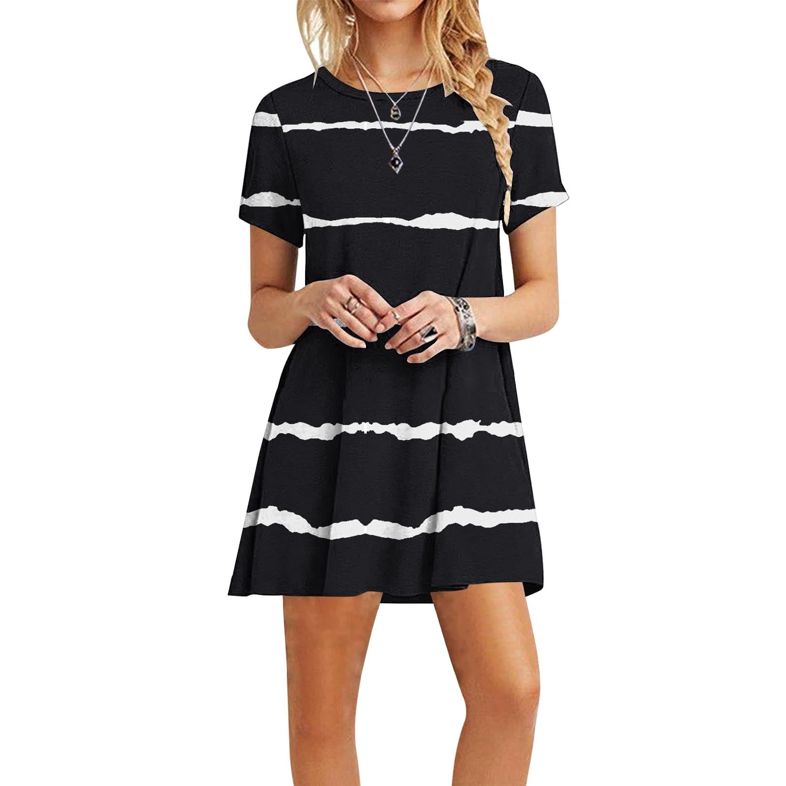 ZHUGeLI Summer Dresses for Women Beach Summer Casual Dresses Short ...