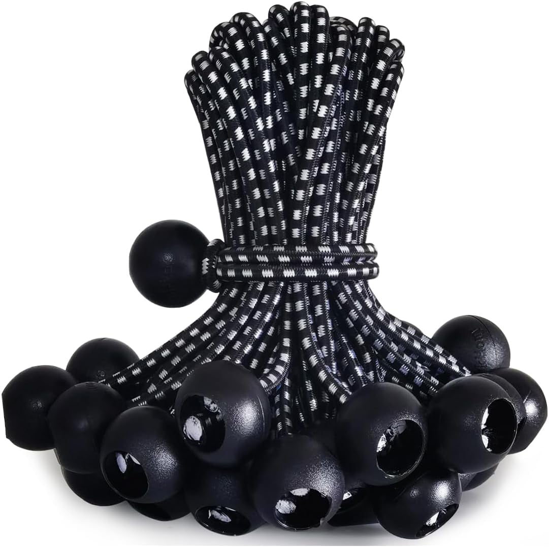 ZHUYING 30 PCS Ball Bungee Cord 6 Inch Heavy Duty Bungie Cord Balls for ...