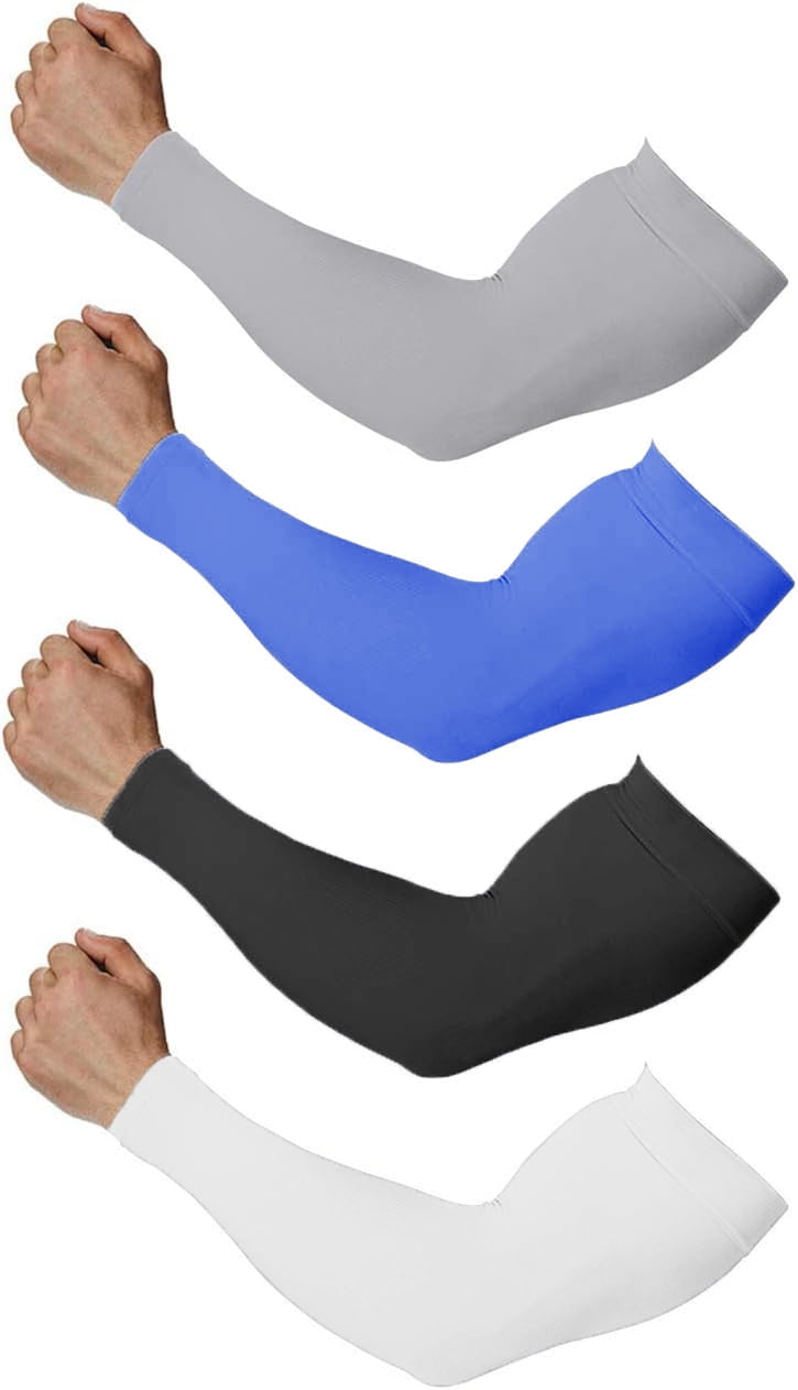 ZHUYING 4-Pairs Arm Sleeves for Men and Women - Tattoo Cover Up ...