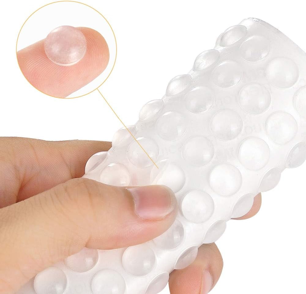 ZHUYING 400PCS Cabinet Bumpers Clear Rubber Bumpers Self Adhesive, Soft ...