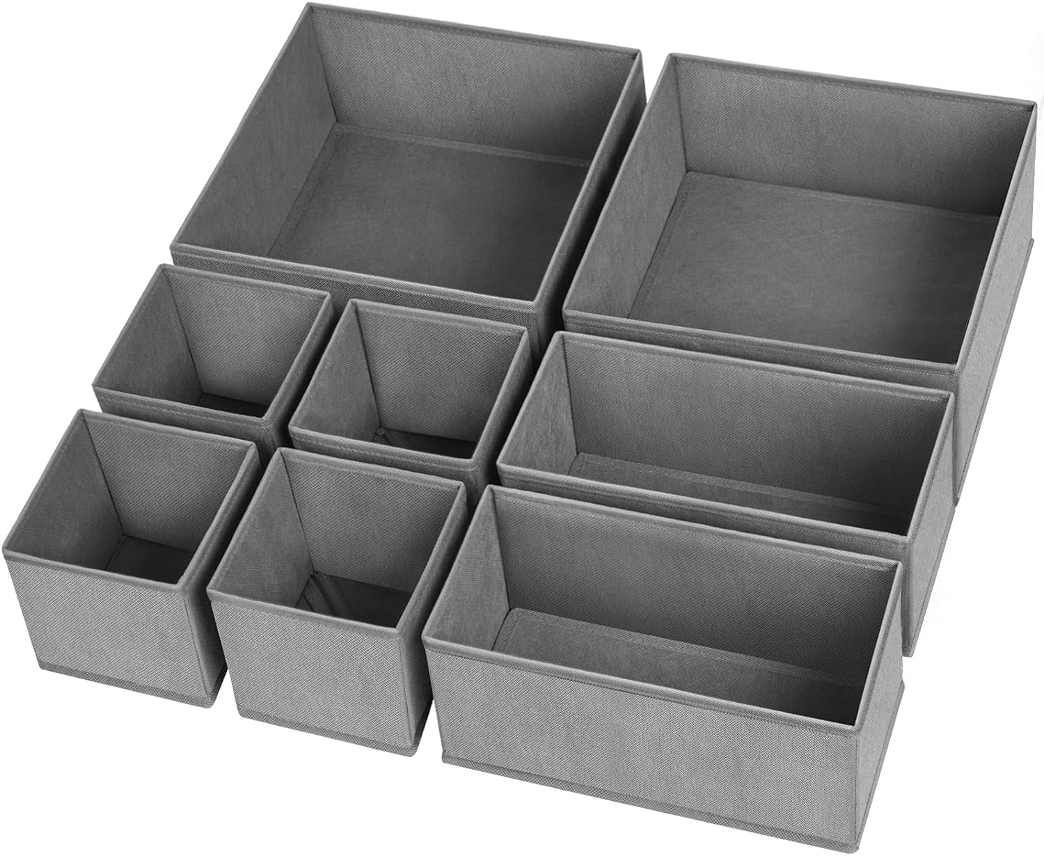 ZHUYING Drawer Organizer Clothes, 8 Pack Underwear Drawer Organizer ...