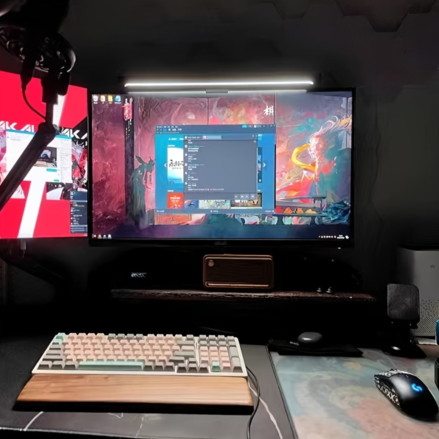 ZHXJYKJ Ergonomic Black Walnut Solid Wood Keyboard and Mouse Wrist Rest ...