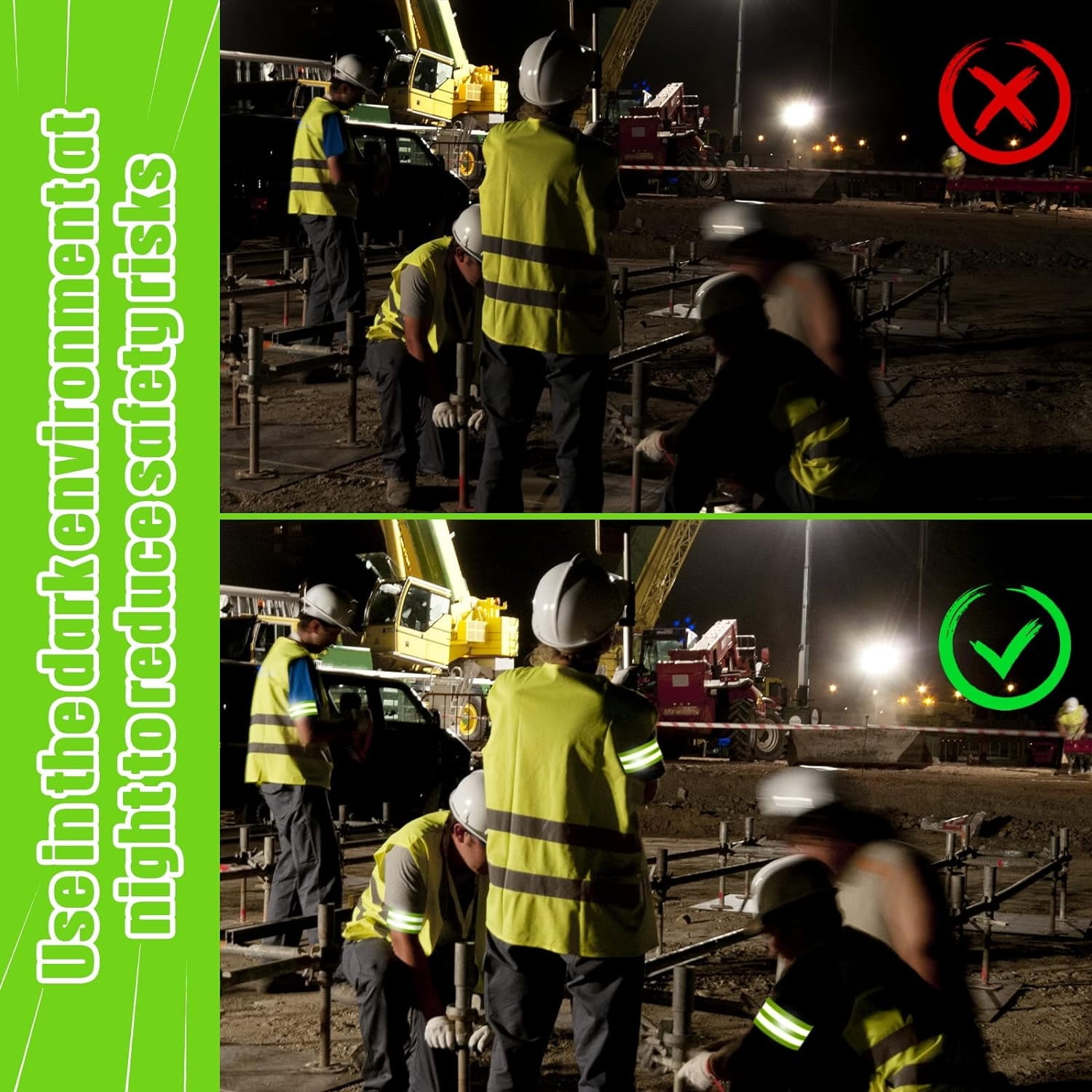 ZHXJYKJ Ultimate Safety High Visibility Reflective Bands - 48 Pieces of ...