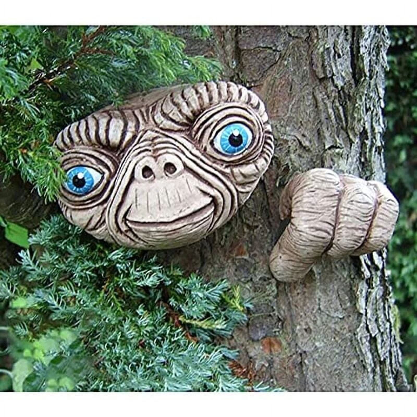 ZHXNE Alien Garden Statue Tree Head Statue Resin Garden Statue ...